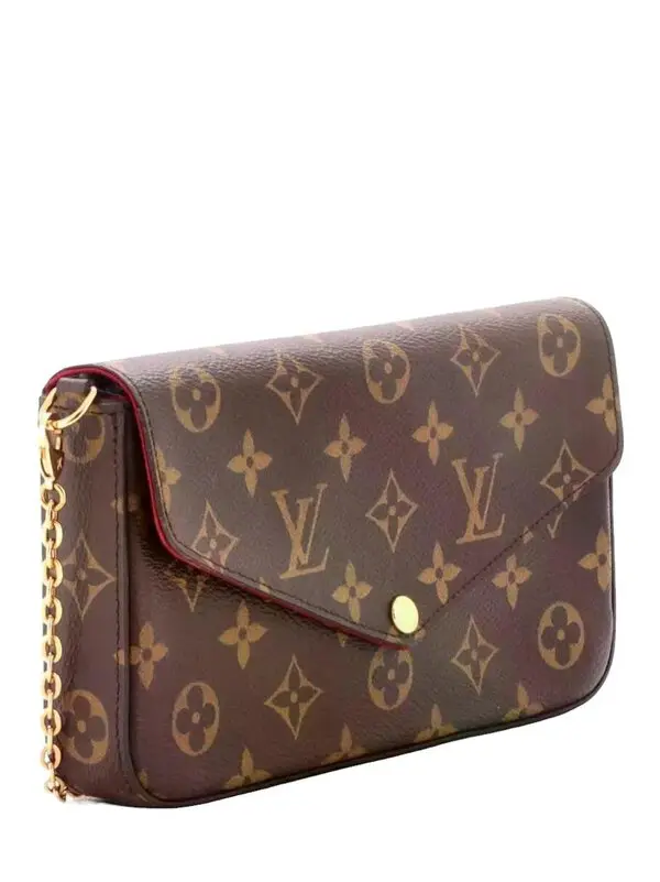 LOUIS VUITTON Felicie Pochette Monogram Canvas - Brown