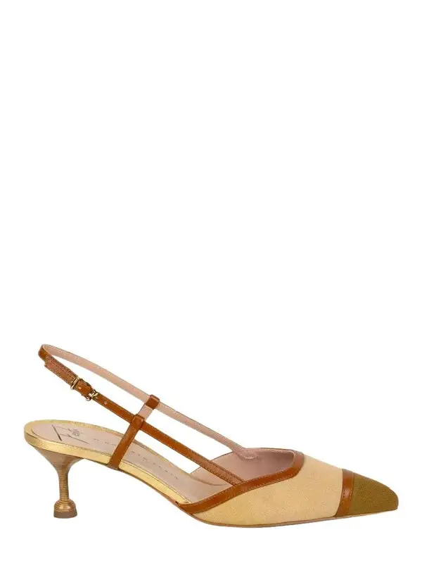 Roberto Festa Pointed Toe Heeled Sandals - Neutrals