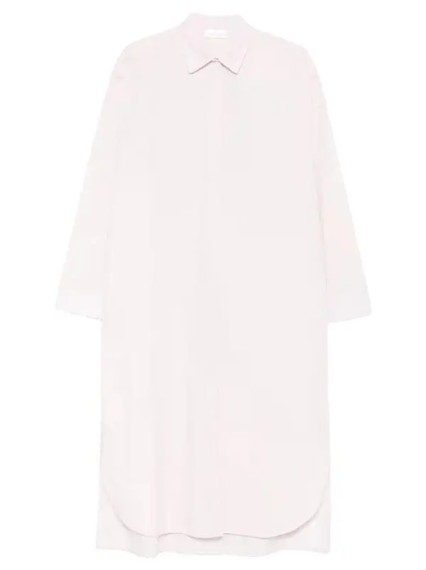 ROBERTO COLLINA Collared Midi Dress - Pink