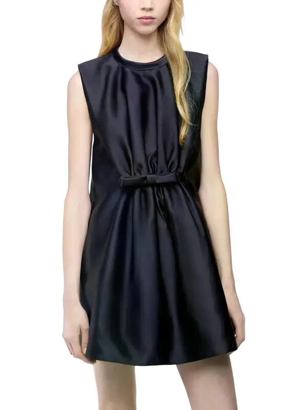 Rabanne Bow Mini Dress - Black