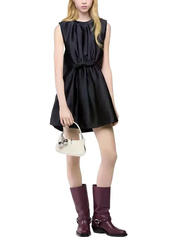 Rabanne Bow Mini Dress - Black