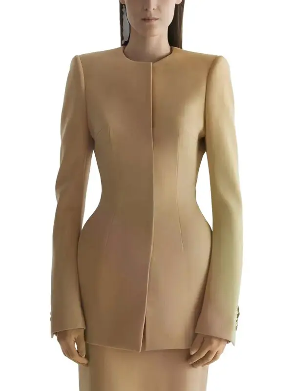 MUGLER Hourglass Jacket - Neutrals