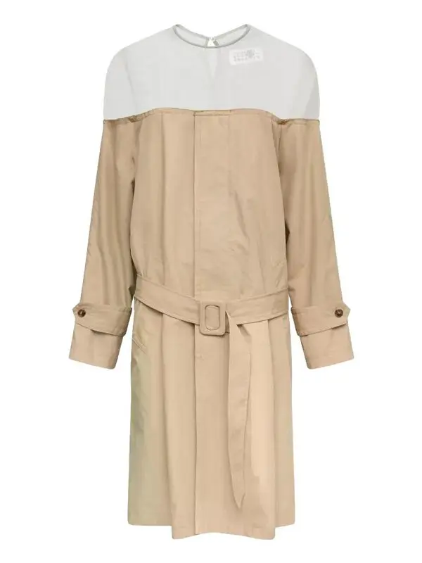 MAISON MARGIELA Long-sleeved Midi Dress - Brown