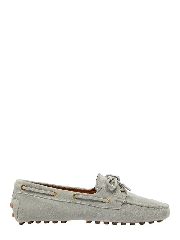 TOD'S Gommino Suede Loafers - Grey