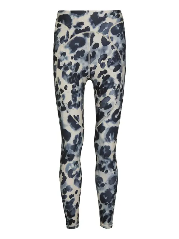 Stella McCartney Adidas X 7/8 Printed Stretch-jersey Leggings - Multicoloured