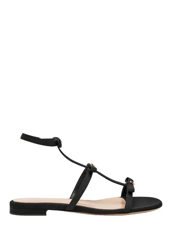 GIANVITO ROSSI Malou Woven Sandals - Black