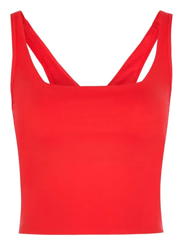 SPENCE Martina Form Cropped Tank Top - Red