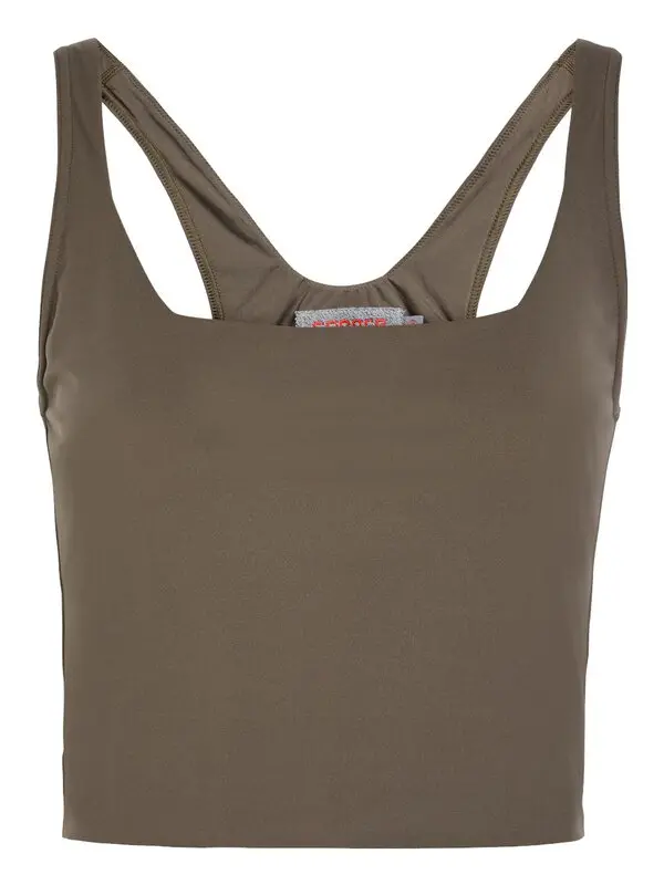 SPENCE Martina Form Cropped Tank Top - Brown