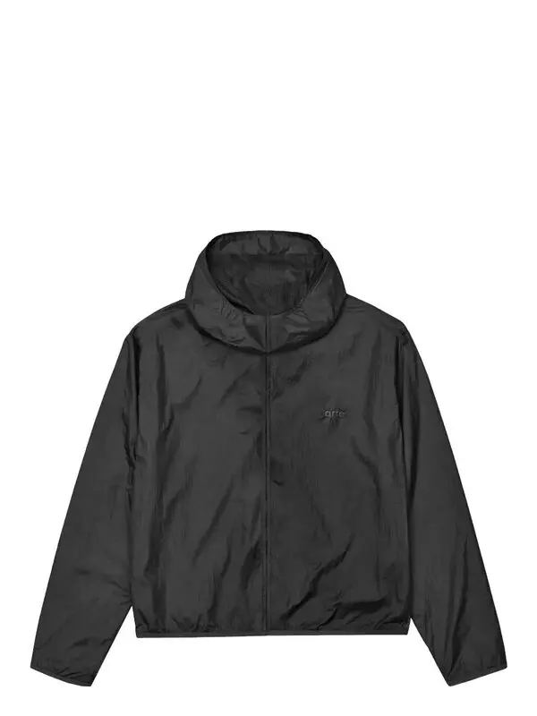 ARTE ANTWERP Hooded Jacket With Logo Detail - Black
