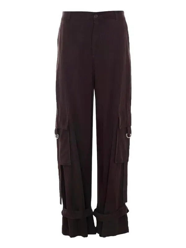 Liu Jo Lace Flared Trousers - Brown