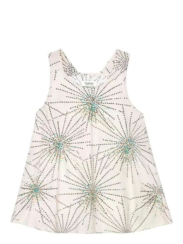 PSOPHIA Pattern-detail Top - Neutrals