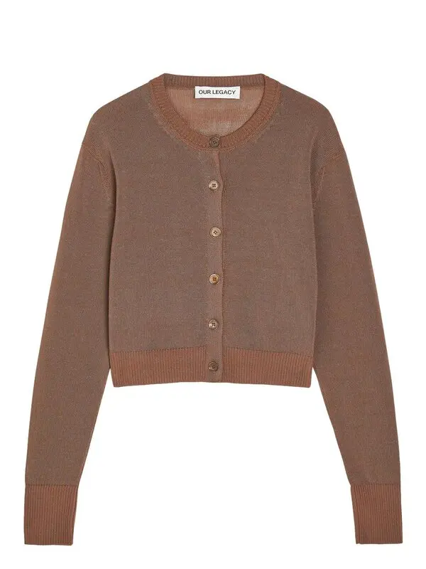 Our Legacy Cotton-blend Cardigan - Brown