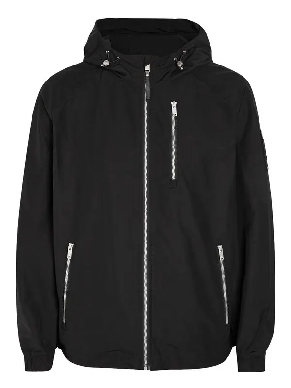 Moose Knuckles Charlesbourg Hooded Shell Jacket - Black