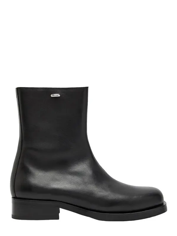 Our Legacy Camion Leather Ankle Boots - Black