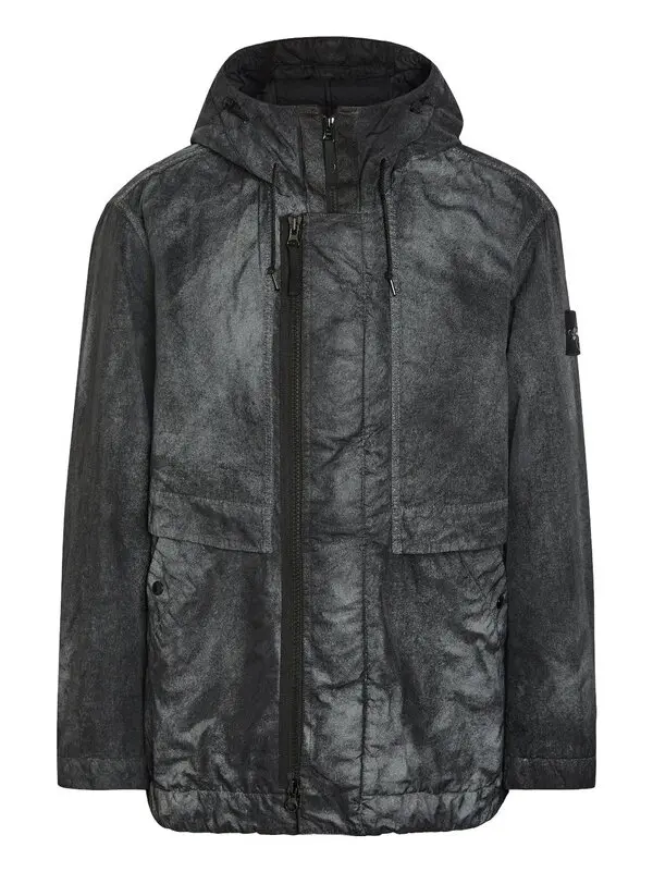 Stone Island Reflective Padded Shell Jacket - Black