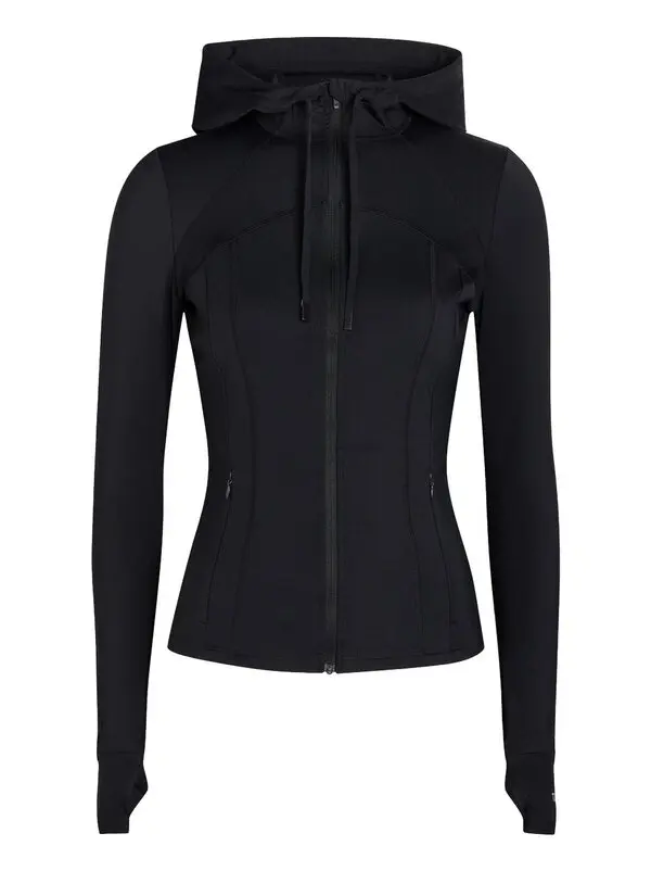 TALA Hooded Stretch-jersey Running Jacket - Black