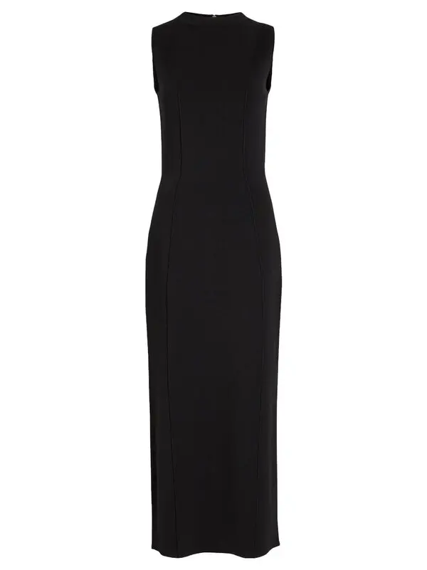 JOSEPH Mille Stretch-knit Midi Dress - Black