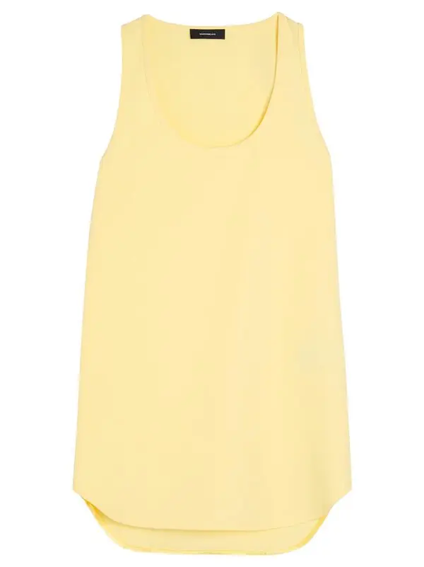 Wardrobe.NYC Stretch-crepe Mini Dress - Yellow