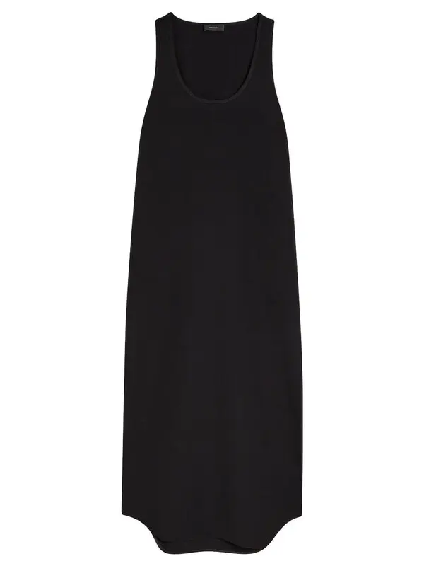 Wardrobe.NYC Stretch-crepe Maxi Dress - Black