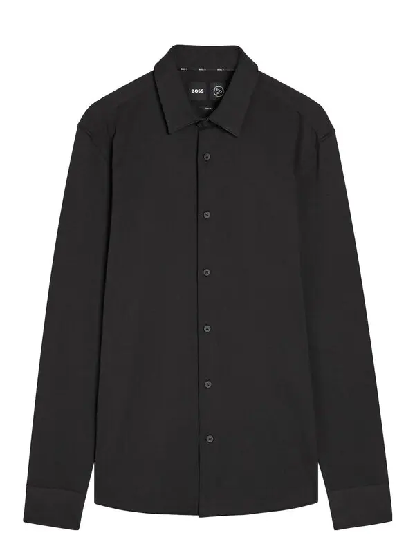 BOSS Hank Jersey Shirt - Black