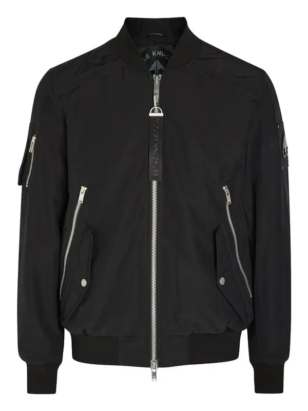 Moose Knuckles Courville Shell Bomber Jacket - Black