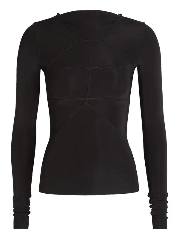 Rick Owens Temple Stretch-jersey Top - Black