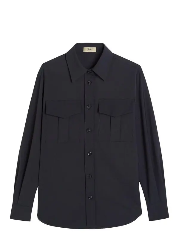 Herno Jersey Overshirt - Blue