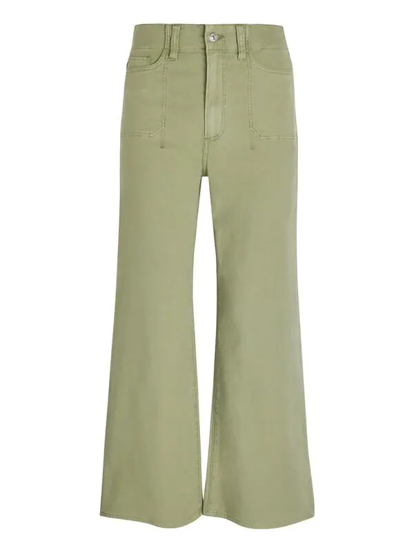 Paige Anessa Wide-leg Jeans - Green
