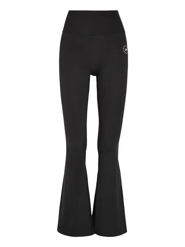 Stella McCartney Adidas X Flared Stretch-jersey Leggings - Black