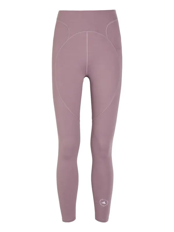 Stella McCartney Adidas X 7/8 Stretch-jersey Cropped Leggings - Purple