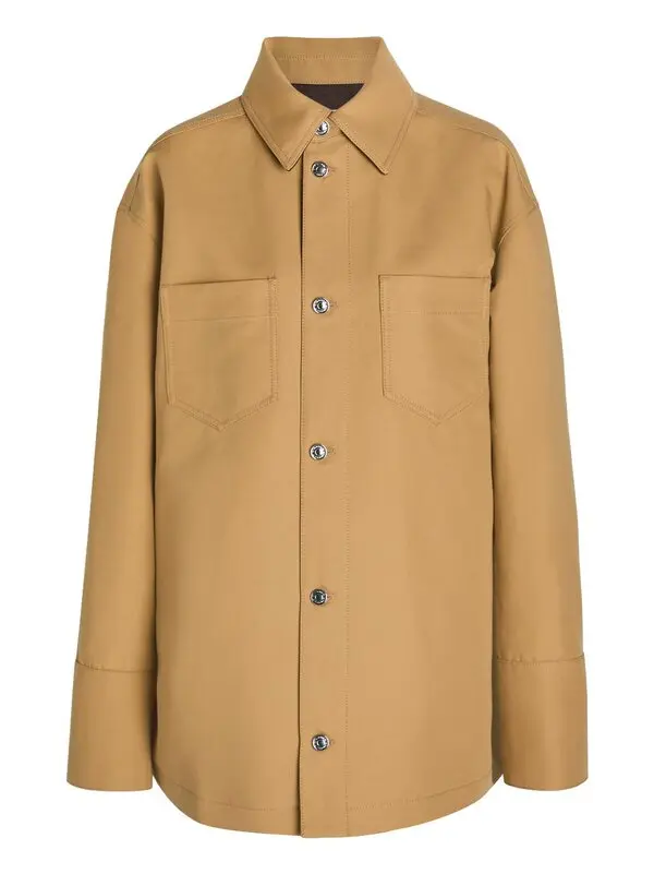 ARMARIUM Tiberio Suede-trimmed Cotton Jacket - Camel
