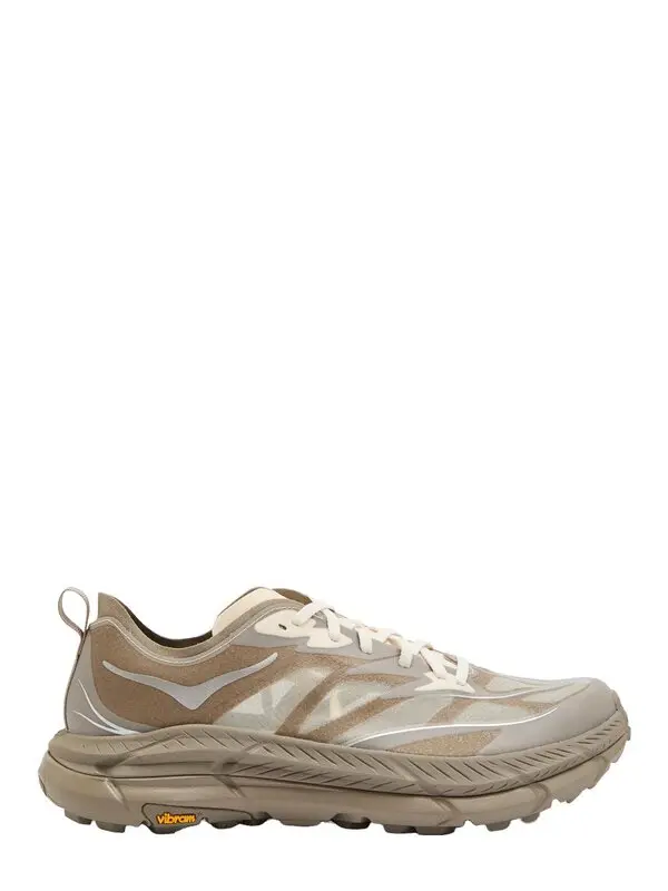 HOKA® Mafate Speed 4 Panelled Mesh Sneakers - Beige