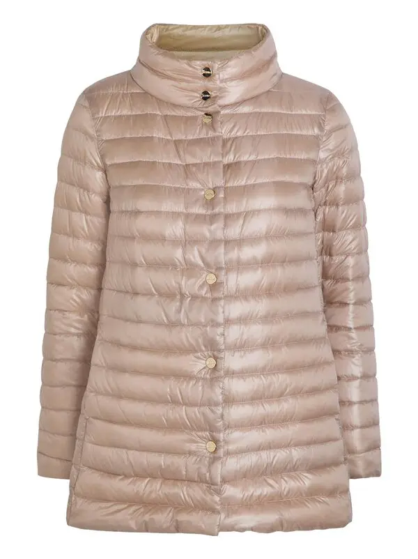 Herno Reversible Padded Shell Jacket - Pink And White