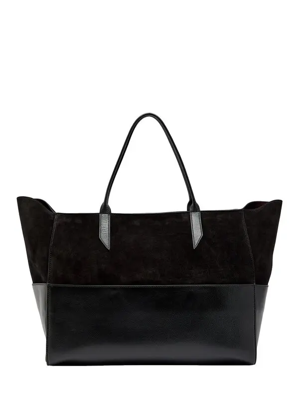 METIER Incognito 42 Suede Tote Bag - Black