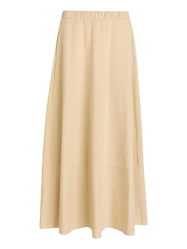 Max Mara Ribes Jersey Maxi Skirt - Beige