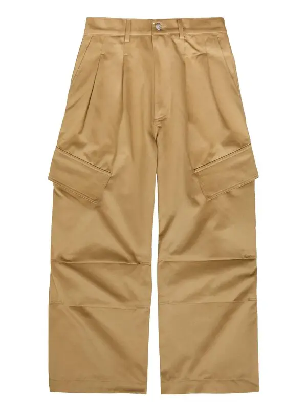NAHMIAS Oversized Cargo-twill Trousers - Sand