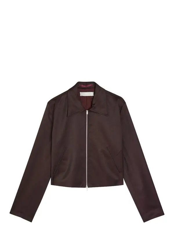 Our Legacy Satin-twill Jacket - Dark Brown