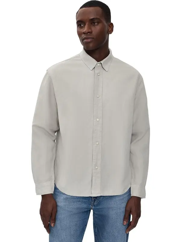 FRAME Long Sleeve Classic Shirt - Light Stone