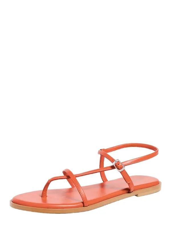 Free People Corsica Strappy Sandals - Vermillion