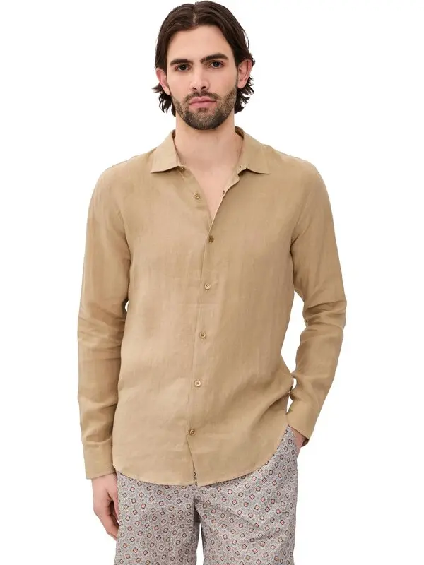 Orlebar Brown Giles Stitched Top - Biscuit