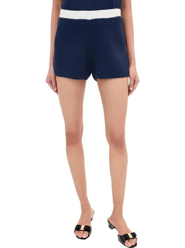 LE BOP Emerson Textured Knit Shorts - Midnight Multi