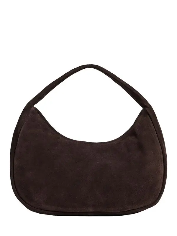 ST. AGNI Suede Bon Bon Bag - Coffee