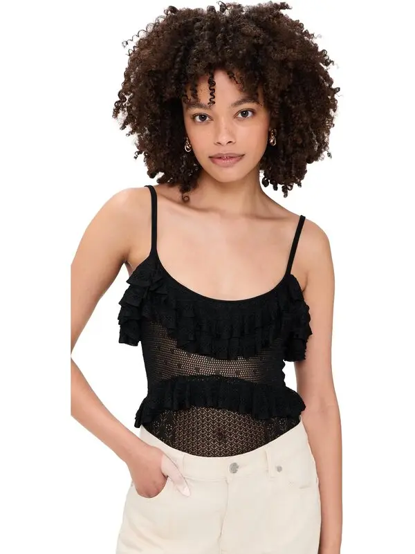 Ulla Johnson Bania Knit Bodysuit - Noir