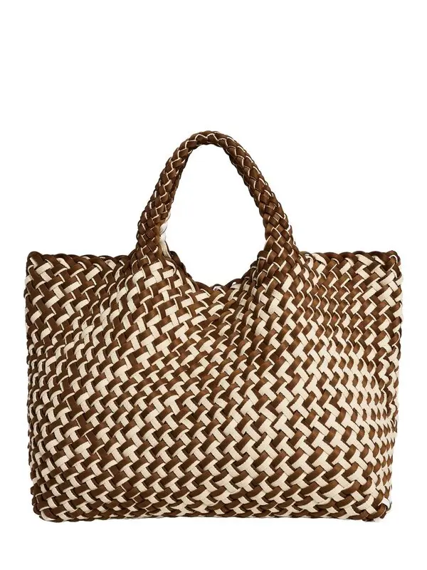 NAGHEDI St Barths Medium Tote - Carmel (double Weave)