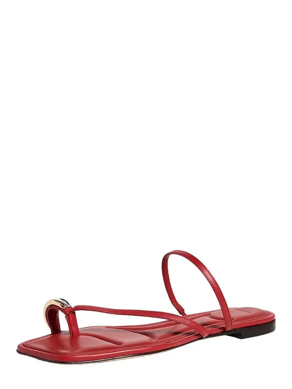 Vince Polli Toe Loop Sandals - Crimson