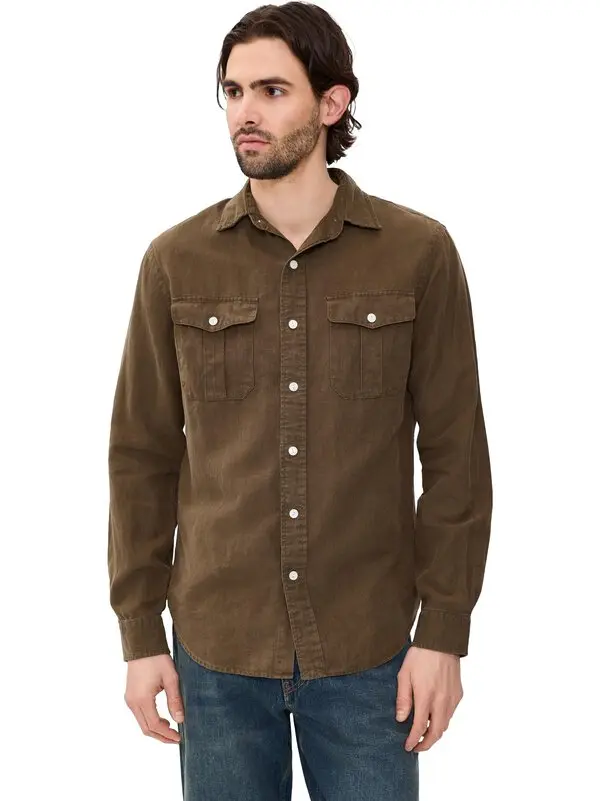 Polo Ralph Lauren Original Label Silk Canvas Ranger Shirt - Chestnut