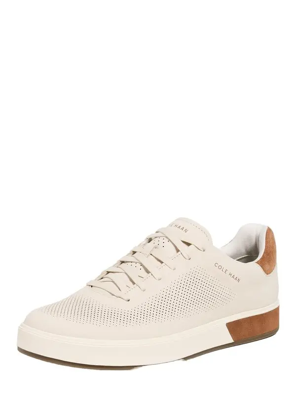 Cole Haan Grandpro Angleace Sneakers - Angora Nubuck/british Tan