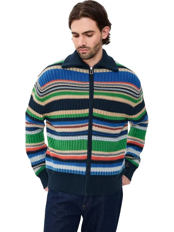 Paul Smith Cardigan Zip Thru - Multi Coloured