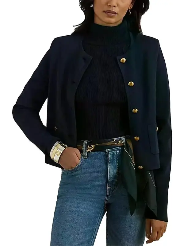 Ralph Lauren Buttoned Pocket Cardigan - Blue
