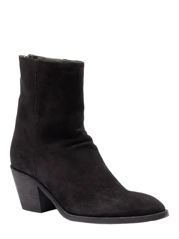 Officine Creative Sydne 010 Suede Bootie - Black